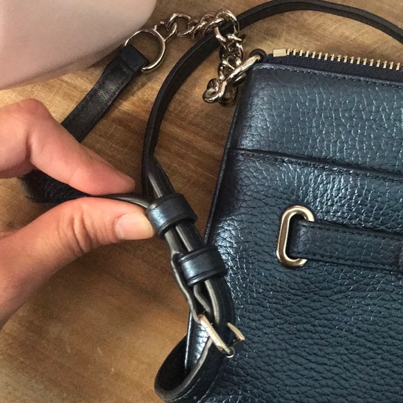 Coach | Bags | Coach Swagger Metallic Blue Swing Crossbody | Poshmark